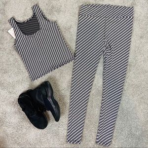 Pants & Jumpsuits | Patterned Athletic 2 Piece Set Sxl | Poshmark